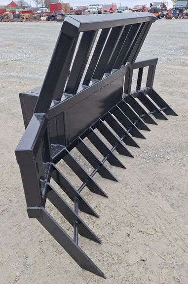 8ft Root Rake quick tach mount with toolbox - Metzger Property Services ...