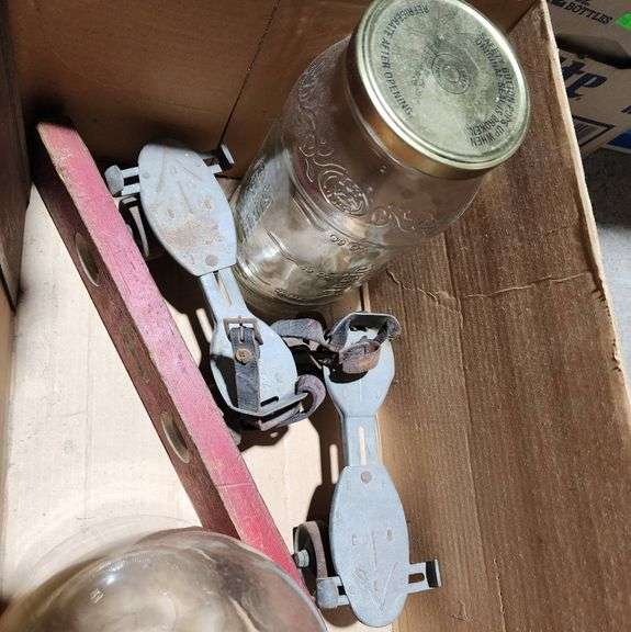 Mason Jar, Hand Saw and Balance Scale Components - Metzger Property ...