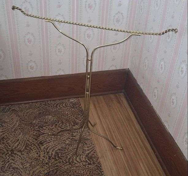 Brass butler Clothes Hanger Rack 28×29″ - Metzger Property Services, LLC