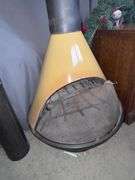 Mid-Century Modern Cone-Shaped Fireplace with Pipe Attachment - Metzger ...