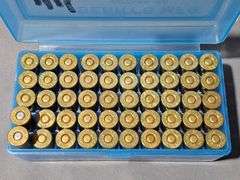 Variety of .44 Magnum (98) Shells and (23) Live Rounds in Plastic Cases ...