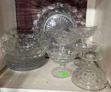 Fostoria American Clear Pattern Glassware Set - Metzger Property ...