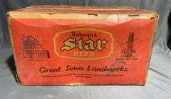Dubuque Star Beer Cardboard Crate with Dividers for 24 Bottles ...