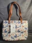 Jessica Simpson Blue Handbag and Floral Tote Bag - Metzger Property ...