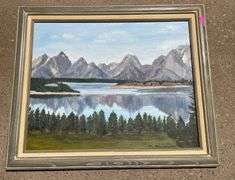 Framed Landscape Oil Painting on Canvas, Signed by Artist - Metzger Property Services, LLC