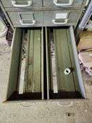 Metal Filing Cabinet with 10 Drawers Containing Various PVC Pipe ...