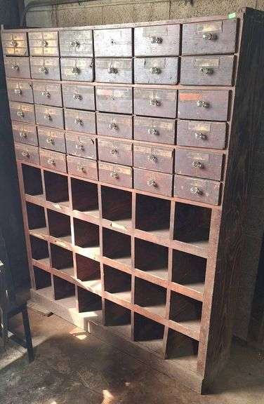 Multi-Drawer Storage Cabinet with Open Cubby Compartments - Metzger ...