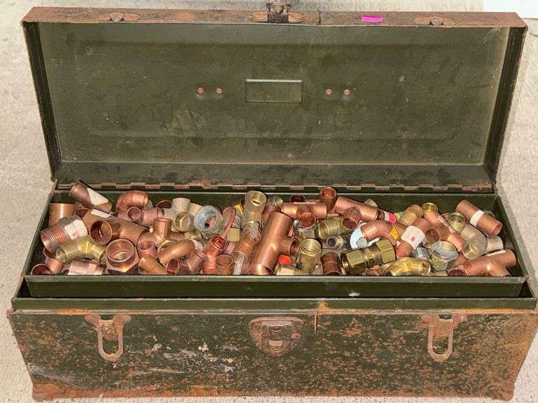 Metal Toolbox with Brass and Copper Fittings - Metzger Property ...