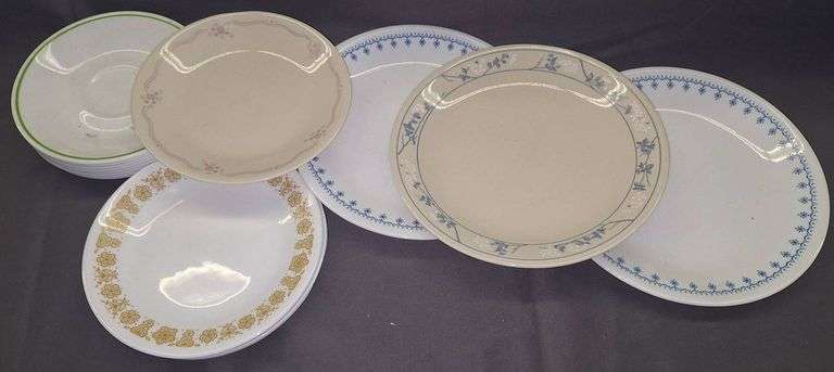 Corelle Dinnerware Plates with Varied Patterns (some chips) - Metzger ...