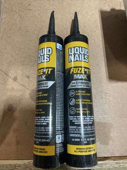 2 / Liquid Nails Interior/Exterior All-Purpose Adhesive 9.0 Fl Oz ...