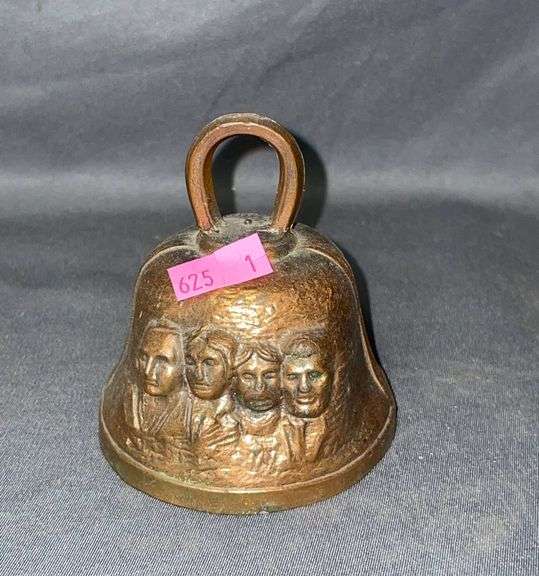 Mount Rushmore Commemorative Brass Bell with Relief Portraits - Metzger ...