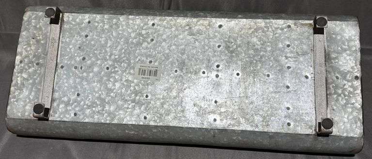 Galvanized Metal Divided Tray with Handle and Eight Compartments ...