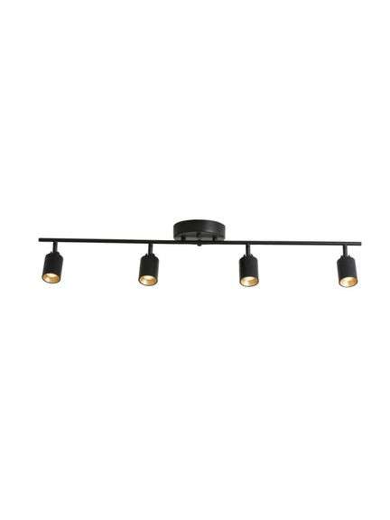 VIDALITE - Shura 4-Light Black Integrated LED Track Light with ...