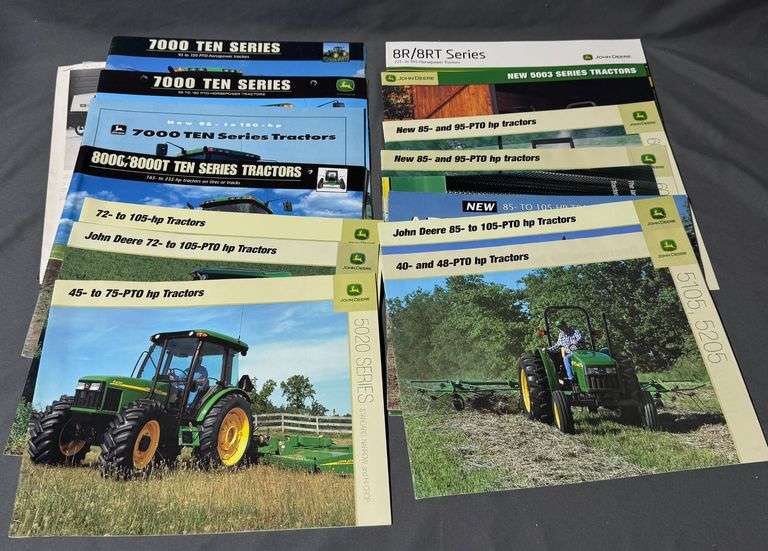 29 John Deere Tractor Brochures Featuring Various Series and Models - Metzger Property Services, LLC