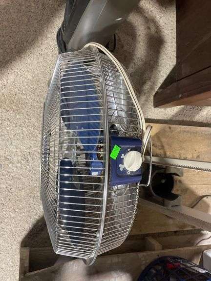 Metal Box Fan With Blue Blades, 20-Inch - Metzger Property Services, LLC