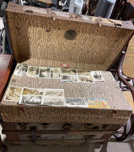Henry Likly & Co. Trunk with Patterned Interior, Photographs, and ...