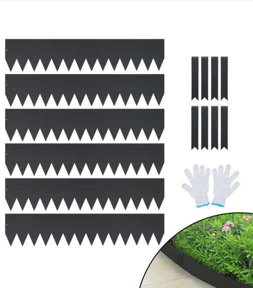 VEVOR Steel Landscape Edging Metal Garden Edging Borders 40 in. x 8 in ...