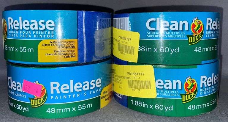Four Rolls of Duck Brand Clean Release Painter’s Tape - Metzger ...
