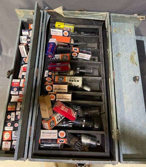 Westinghouse Television and Radio Tube Caddy With Vacuum Tubes ...