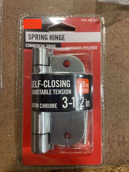 Everbilt 3-1/2 in. x 5/8 in. Radius Satin Chrome Adjustable Spring Door ...