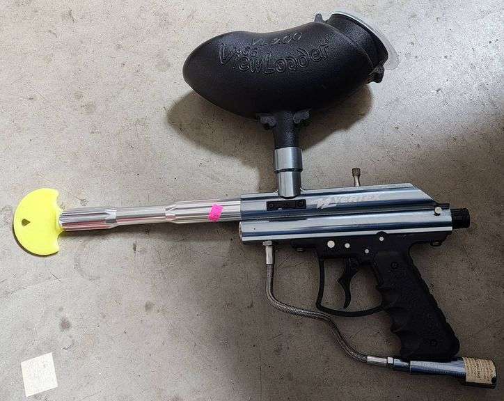 Paintball Marker with Viewloader VL200 Hopper and Vertex Branding - Metzger Property Services, LLC