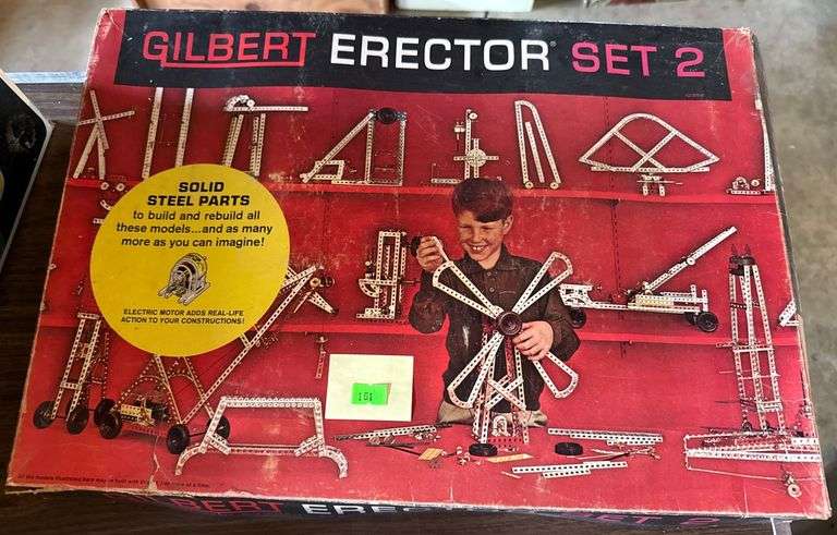 Gilbert Erector Set 2 with Solid Steel Parts and Instructions - Metzger ...