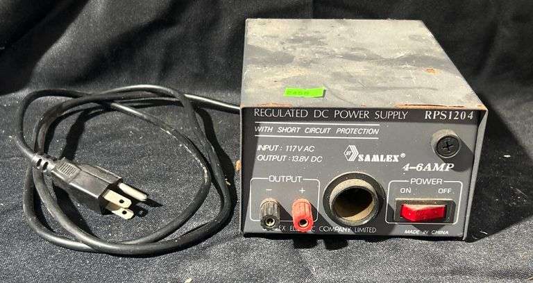 Samlex RPS1204 Regulated DC Power Supply, 4-6 AMP, 13.8V Output ...
