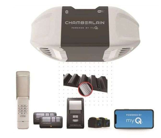 Chamberlain B4605TMC Smart Garage Door Opener with MyQ Technology ...