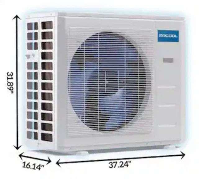 MRCOOL DIY 36,000 BTU 3-Ton 1-Zone 18 SEER Ductless Mini-Split AC and ...