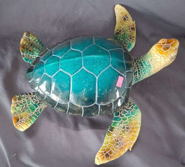 Resin Sea Turtle Wall Sculpture with Glossy Finish 13″ - Metzger ...
