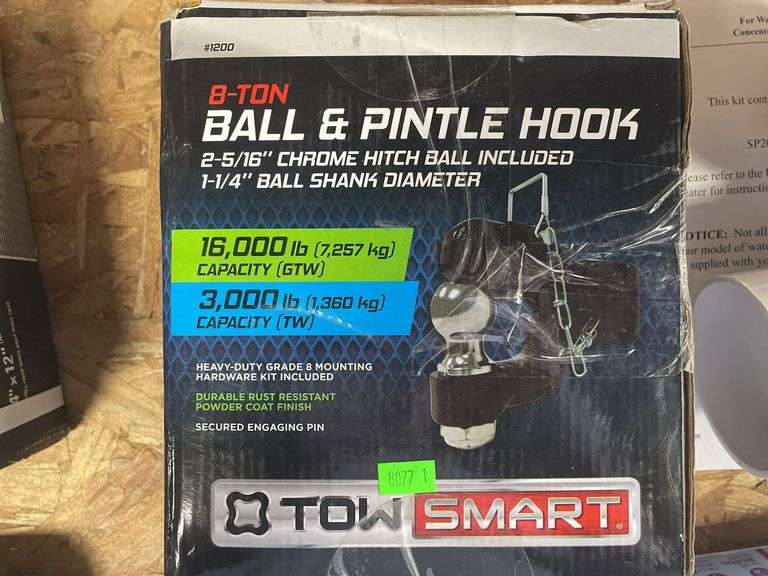 Ton Smart 8-Ton Ball & Pintle Hook - Metzger Property Services, LLC