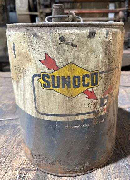 Empty 3-Gallon Sunoco DX Motor Oil Can - Metzger Property Services, LLC