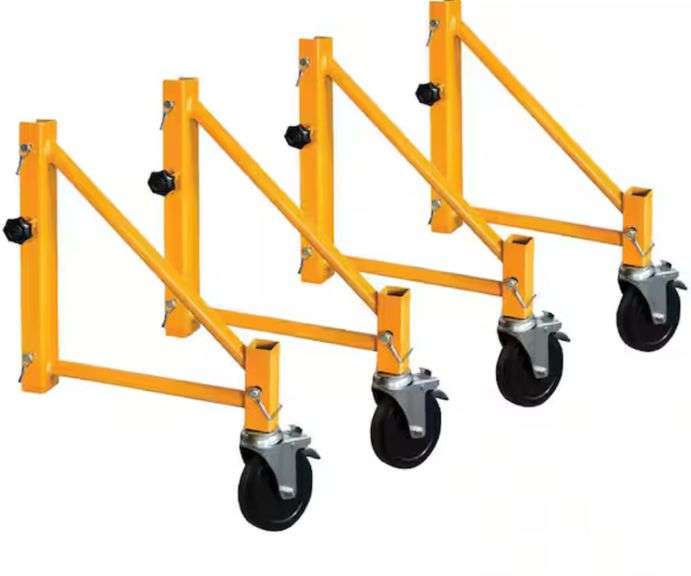 MetalTech 14-in. Scaffold Outriggers with 5-in. Heavy Duty Caster ...