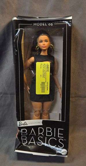 Barbie Basics Model 05 Doll in Black Dress, Boxed - Metzger Property ...