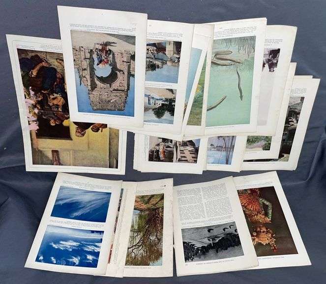 Printed Pages Featuring Artwork, Photographs, and Descriptive Text ...