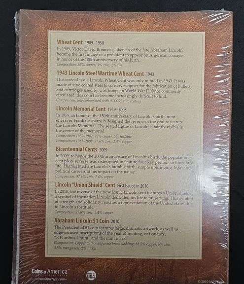 Sealed Abraham Lincoln Legacy Collection - Metzger Property Services, LLC