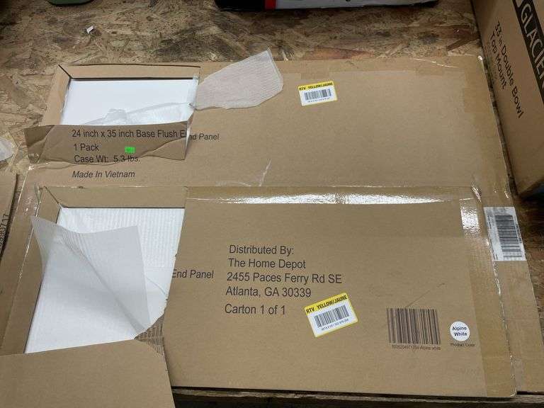 24”x35” Base flush End panel with 12”x30” Wall Flush End Panel ...