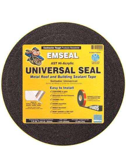 EMSEAL - Universal Seal 1 in. x 1 in. x 12 ft. Impregnated Expanding ...