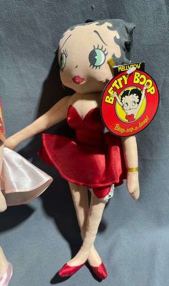 5 Betty Boop Plush Dolls in Themed Outfits by Fleischer Studios ...