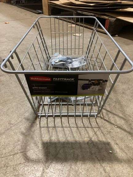 Rubbermaid Fasttrack Garage 24 in. H x 13.13 in. W Wire Mesh Basket ...