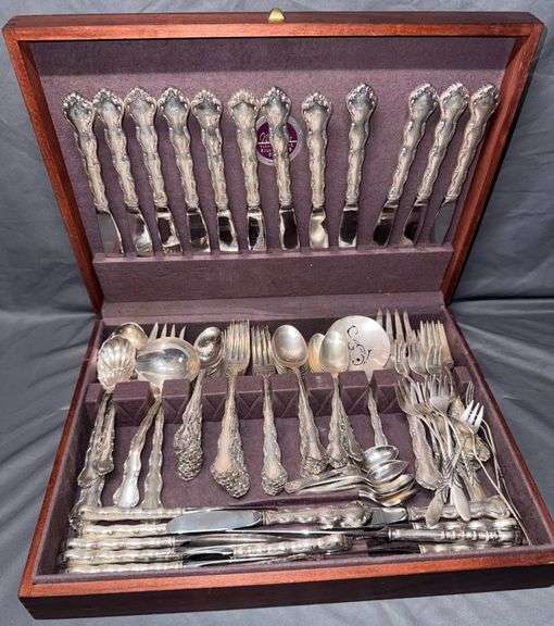 Naken’s Tarnish-Proof Silverware Chest with Flatware Set Including Reed ...