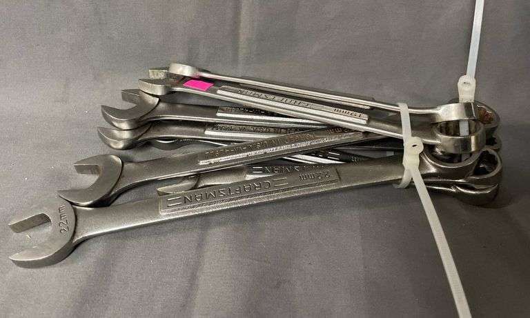Six Craftsman Combination Wrenches (19mm-22mm) - Metzger Property ...