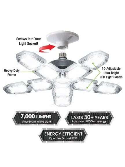 BEYOND BRIGHT - 60-Watt Ultra Bright LED Light Bulb 6500K with 10 ...