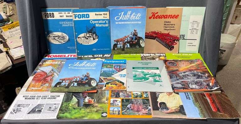 69 Farm Equipment Manuals and Brochures, Including Ford, Juff-Bilt, and ...