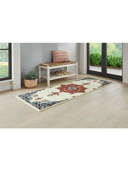STYLEWELL - Aurora Multi 2 ft. 7 in. x 7 ft. Medallion Runner Area Rug ...