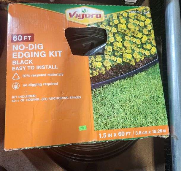 Vigoro 60 ft. No-Dig Plastic Landscape Edging Kit - Metzger Property ...