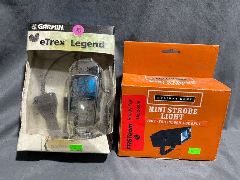 Garmin eTrex Legend GPS Device and Holiday Home Mini Strobe Light ...
