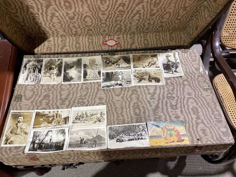 Henry Likly & Co. Trunk with Patterned Interior, Photographs, and ...