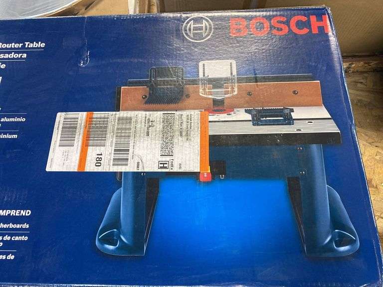 Bosch 27 in. x 18 in. Aluminum Top Benchtop Router Table with 2-1/2 in ...