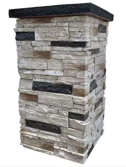 NextStone Country Ledgestone 30 in. x 16 in. Dover White Faux ...